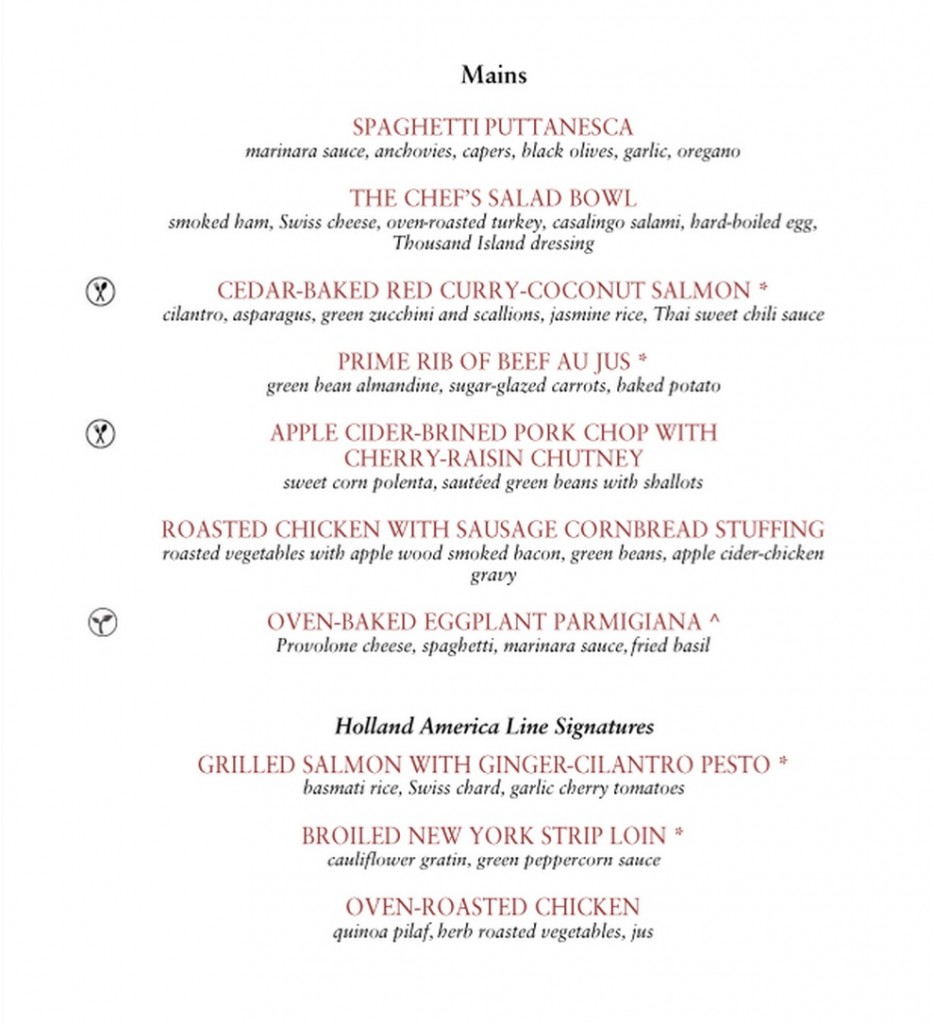 A little about the fantastic dining on Holland America - Cruises-N-More ...